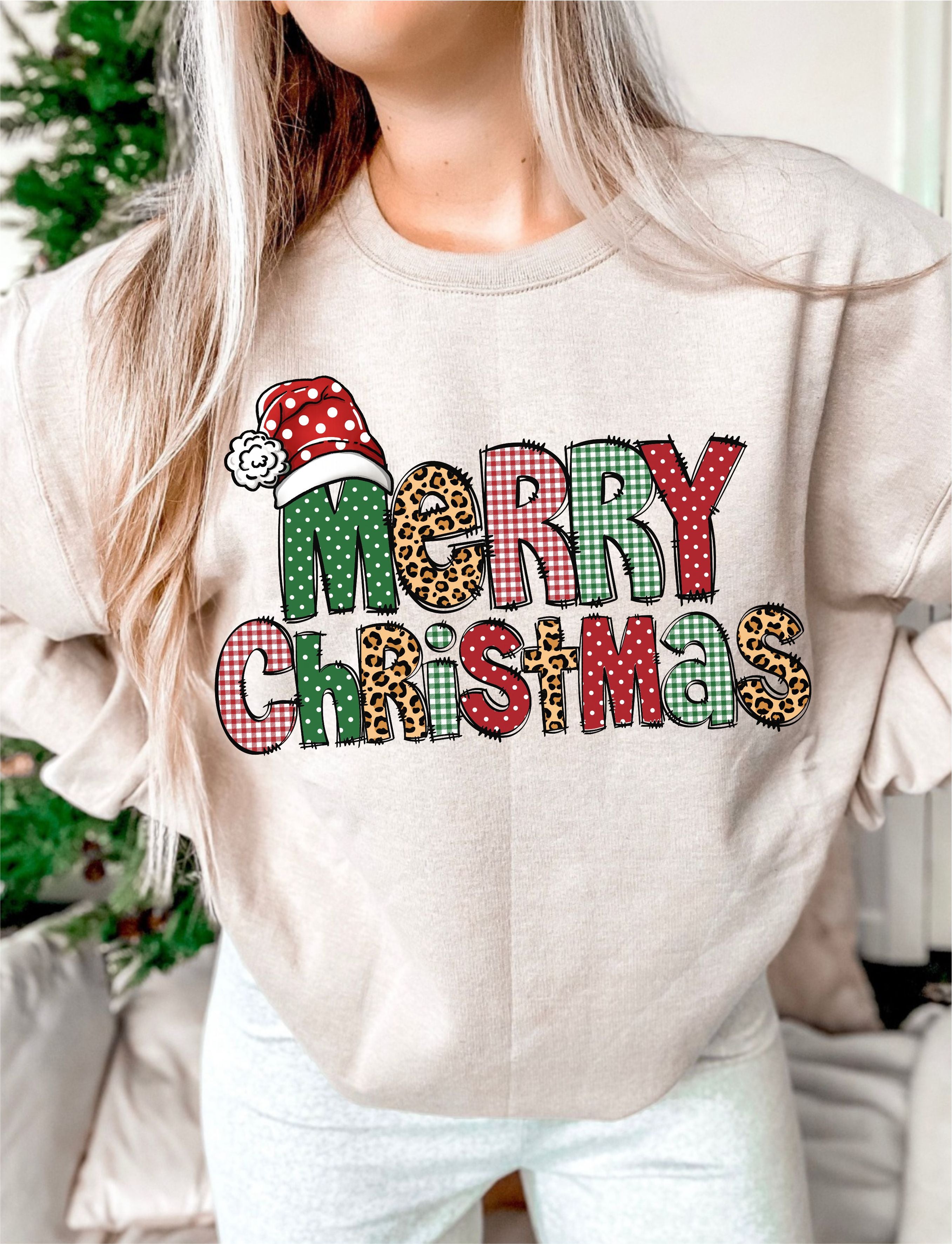 Merry Christmas Santa Doodle - Transfer