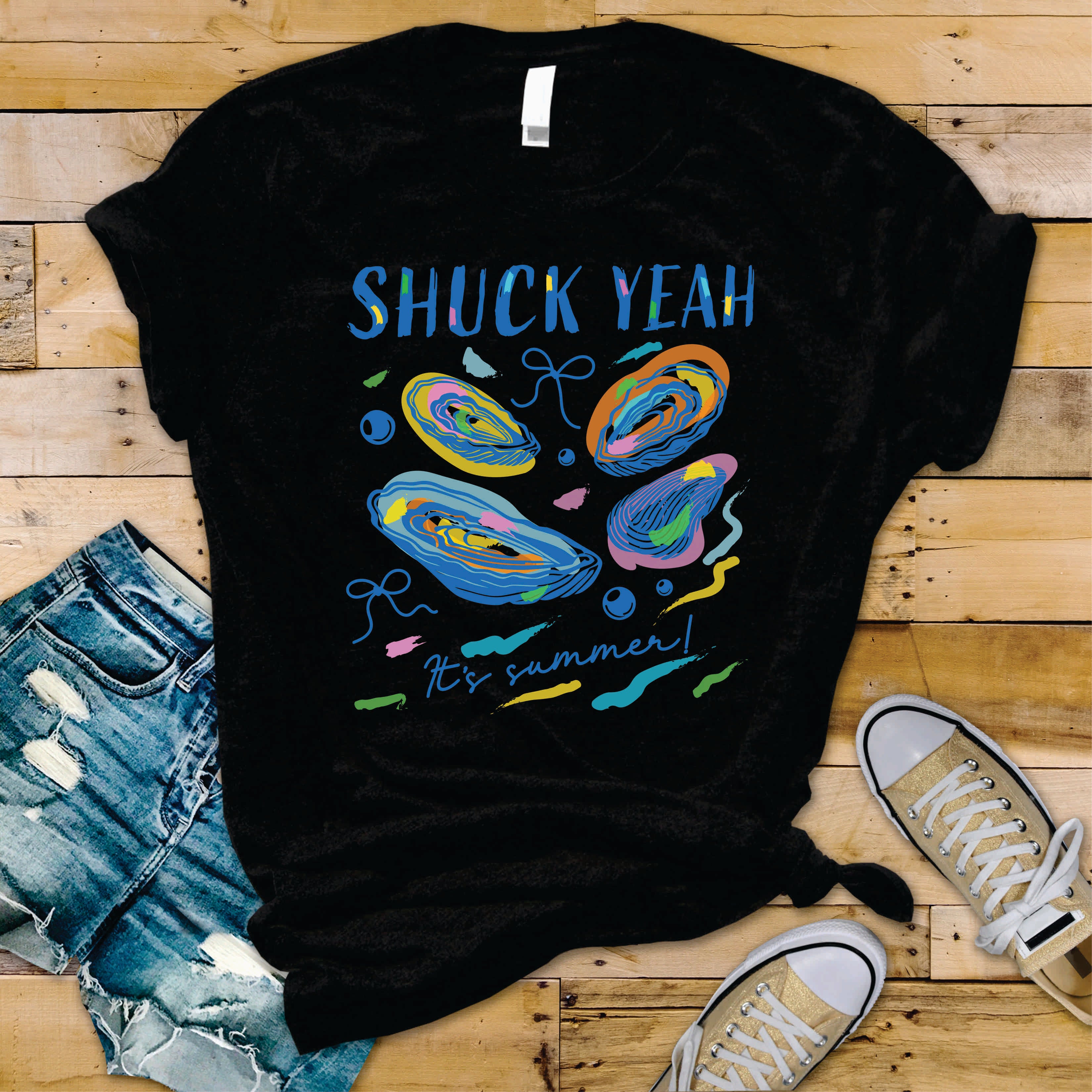 Shuck Yeah Watercolor - Transfer