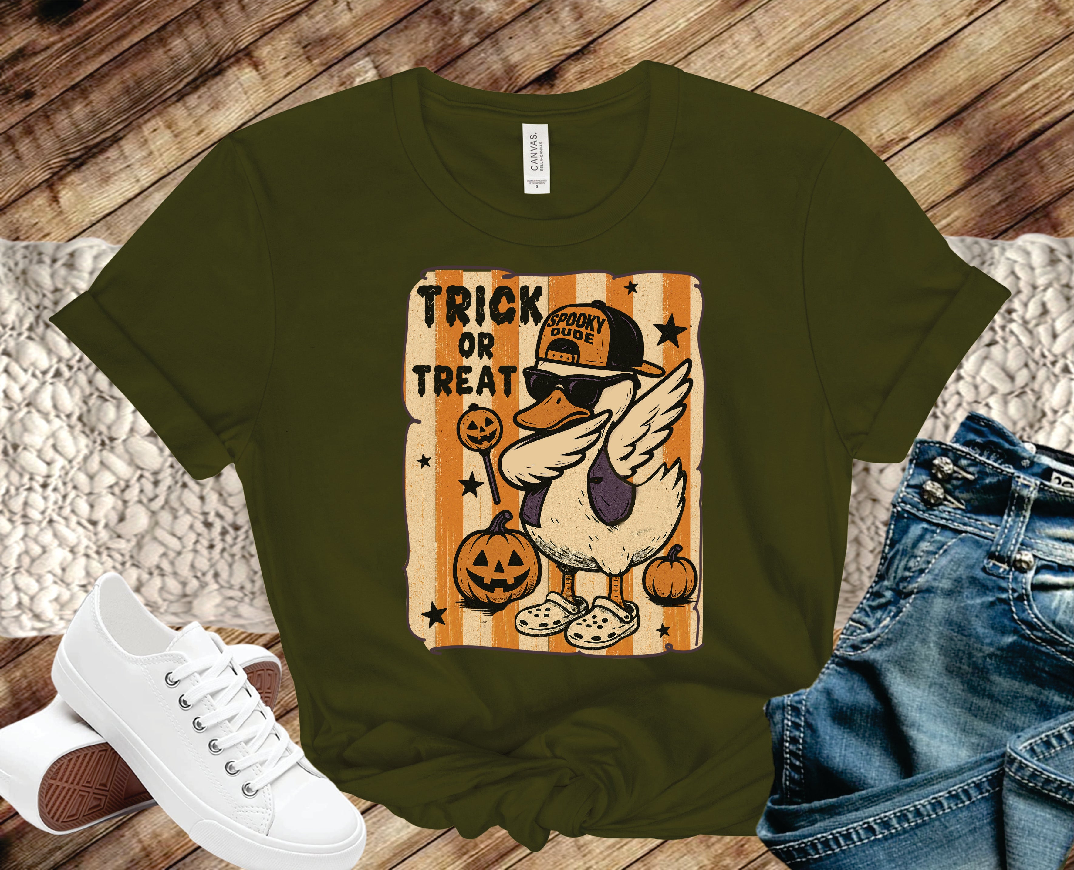 Trick Or Treat Dabbing Goose - Transfer